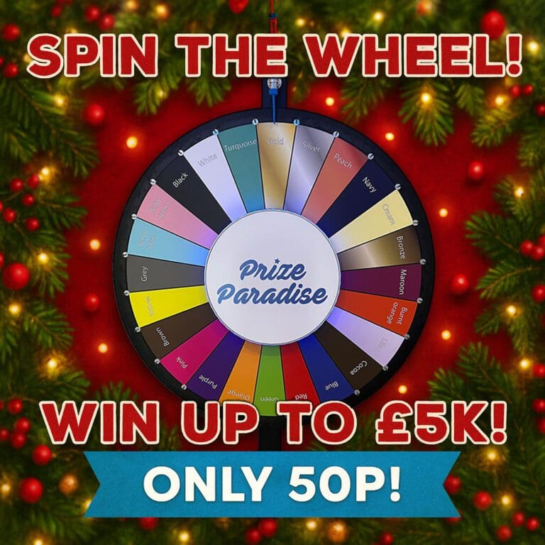 Spin The Wheel - Win Up To £5k - Prize Paradise